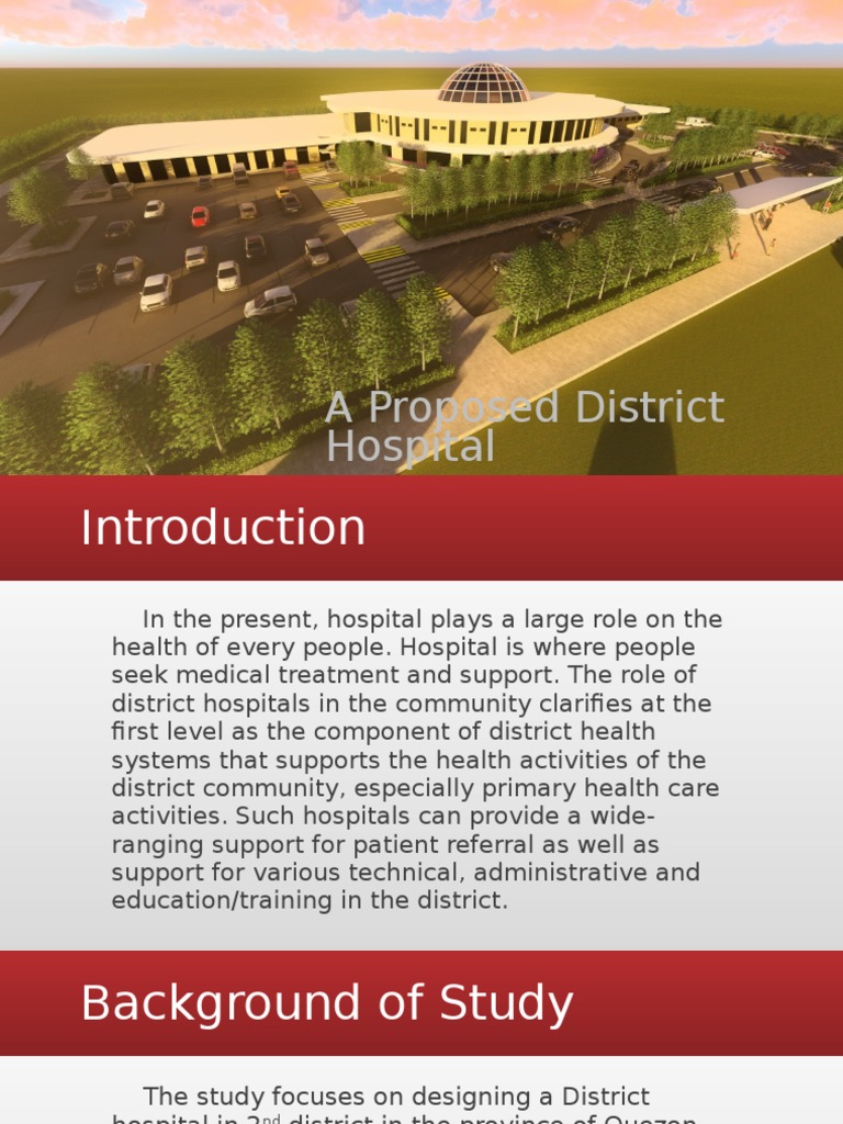 Proposed Sustainable District Hospital Design | PDF | Hospital | Patient