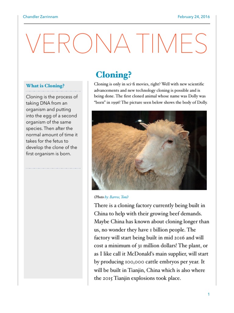 Cloning Advances: Future of Human Clones | PDF