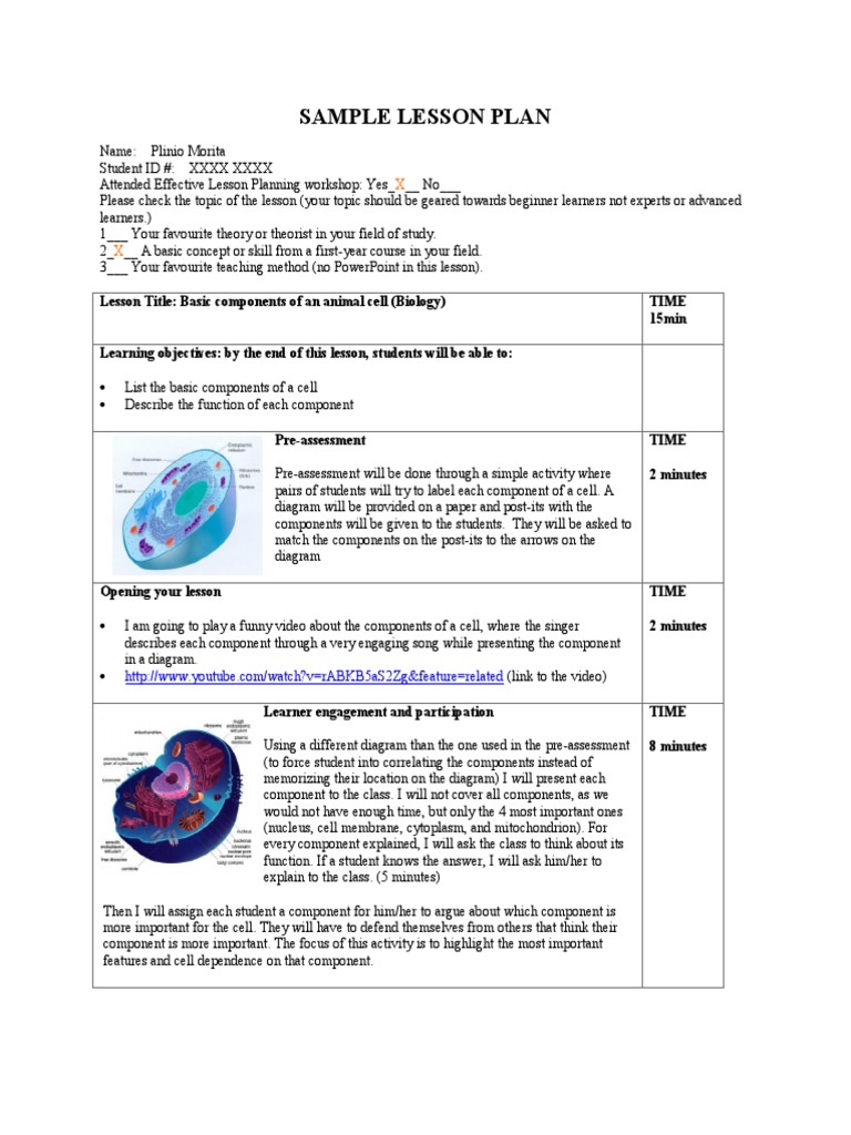 Sample Microteaching Lesson Plan - Science | PDF | Lesson Plan ...
