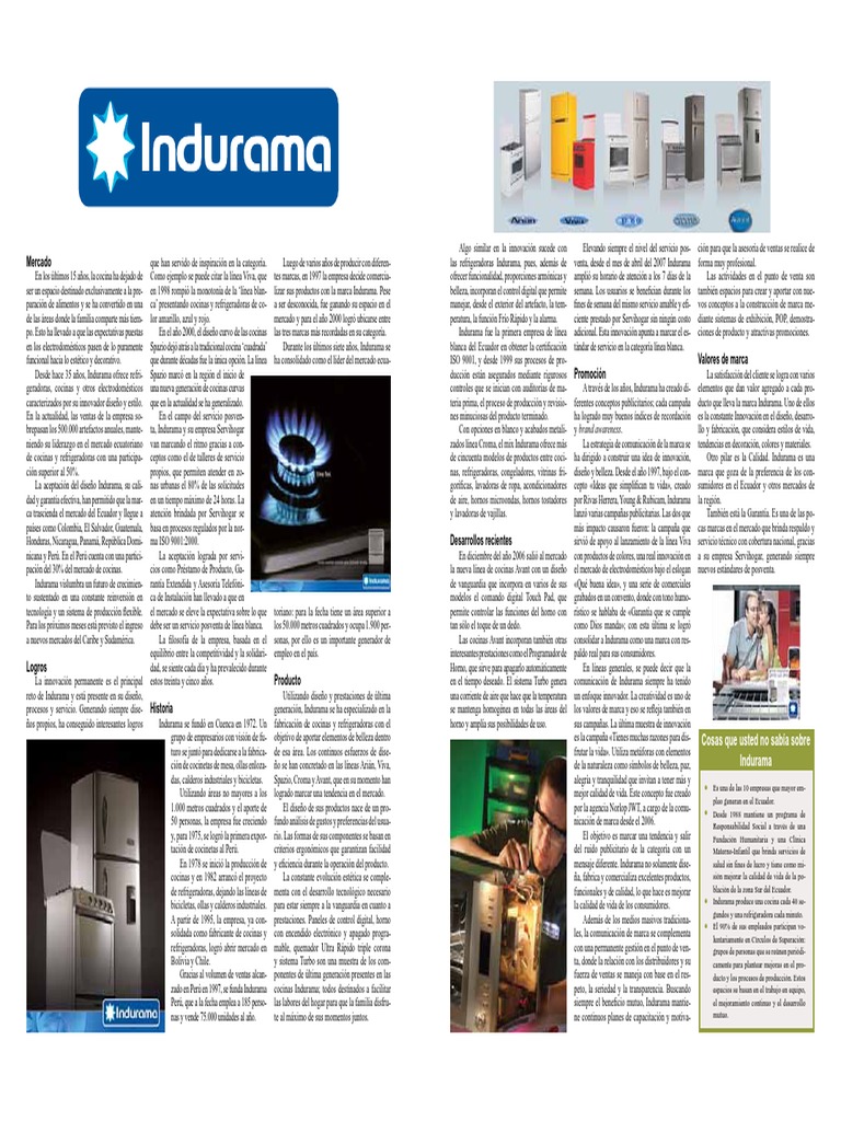 Indurama PDF | PDF | Marca | Calidad (comercial)