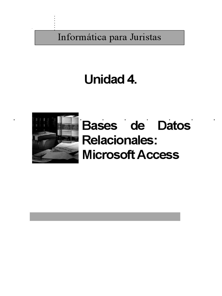 Access para Abogados | PDF | Tabla (base de datos) | Bases de datos