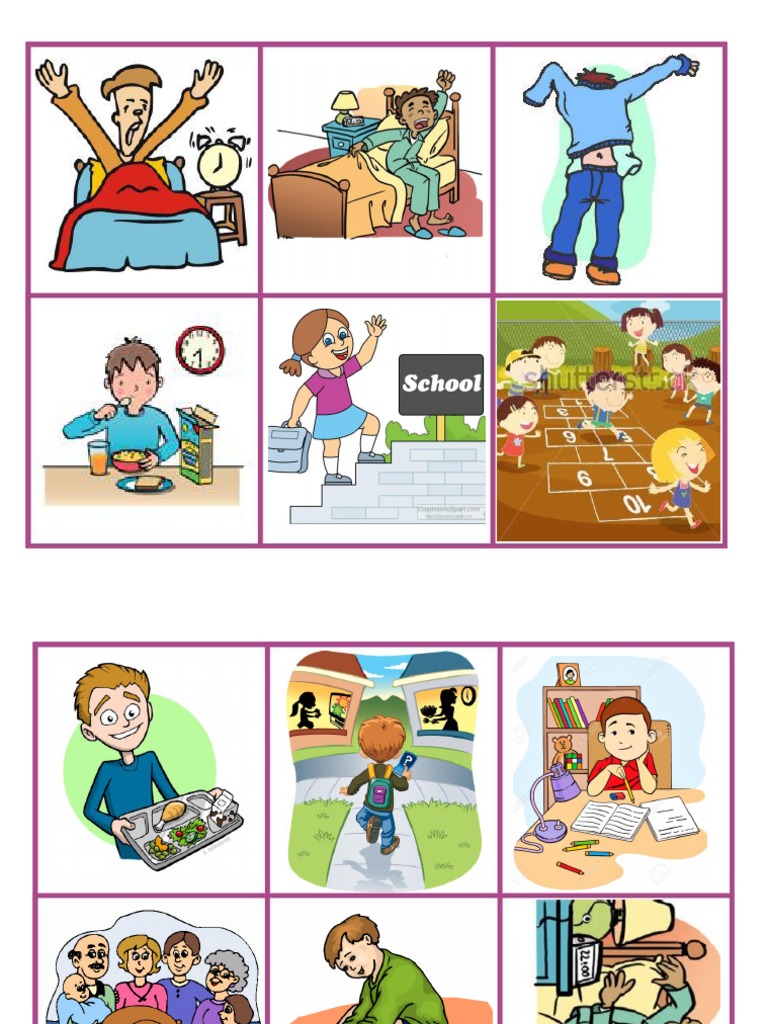 Flashcards Unit 1 Daily Activities | PDF