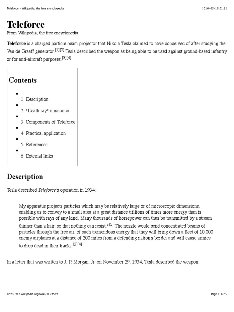 Teleforce | PDF | Innovation | Armed Conflict