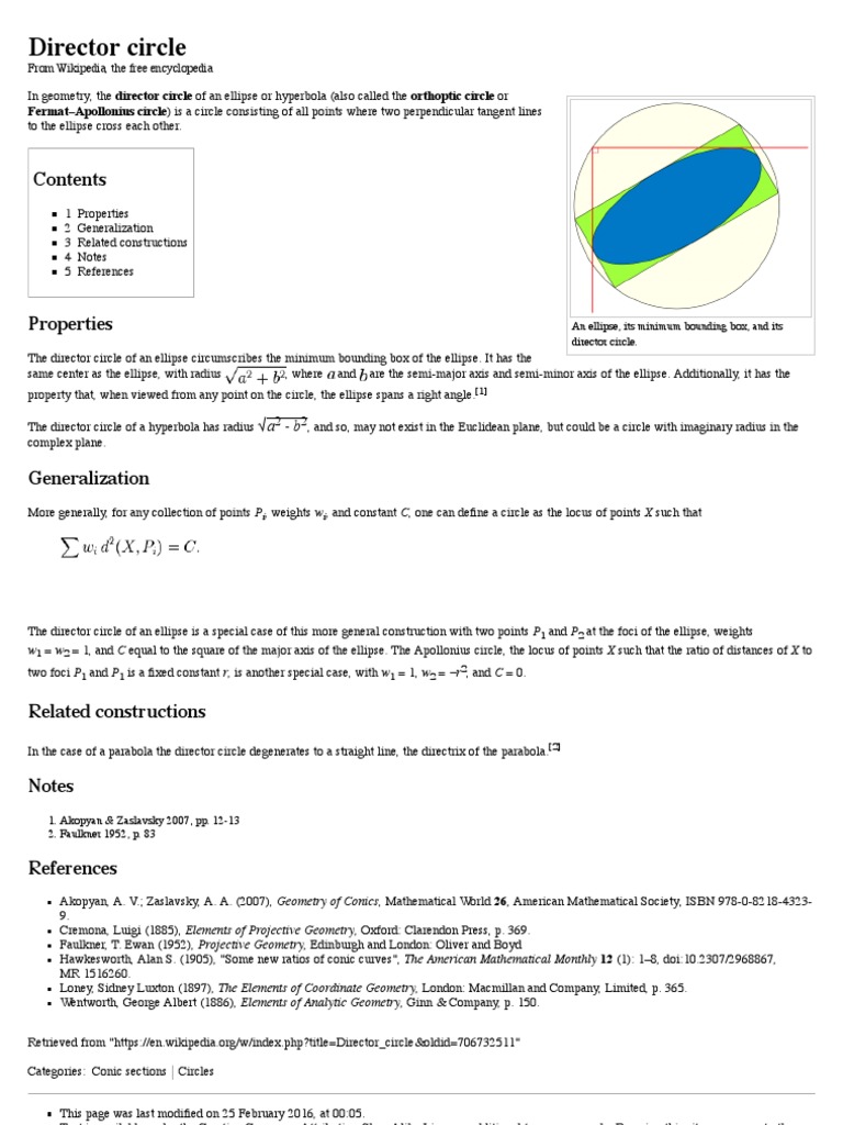Director Circle | Download Free PDF | Ellipse | Circle