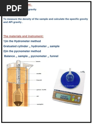 Pycnometer Diagram