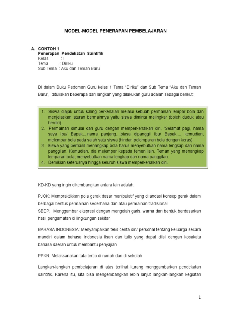 Contoh-Contoh PJBL, PBL, DL | PDF