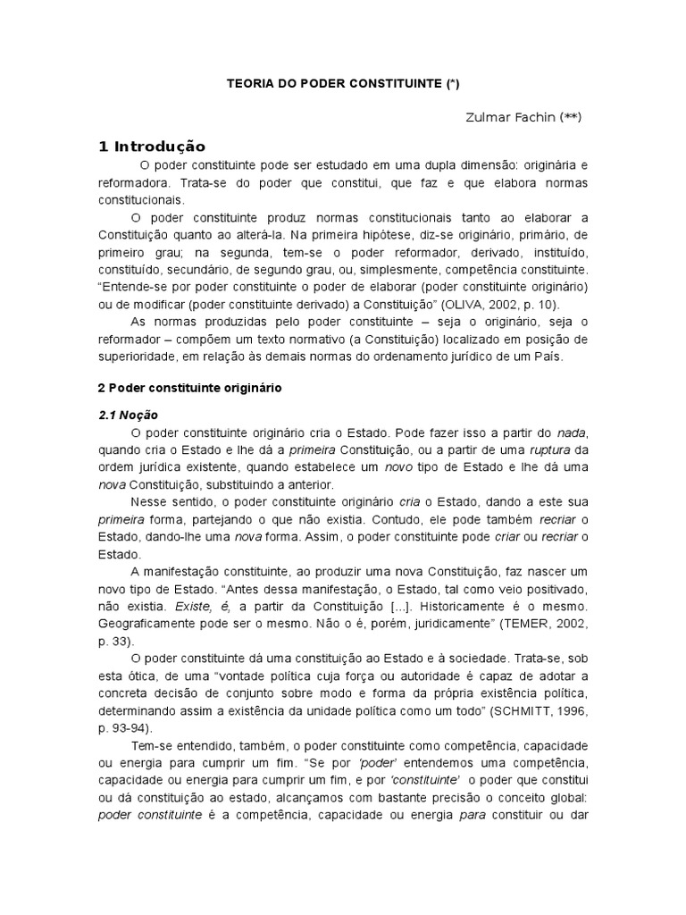 Poder Constituinte | PDF
