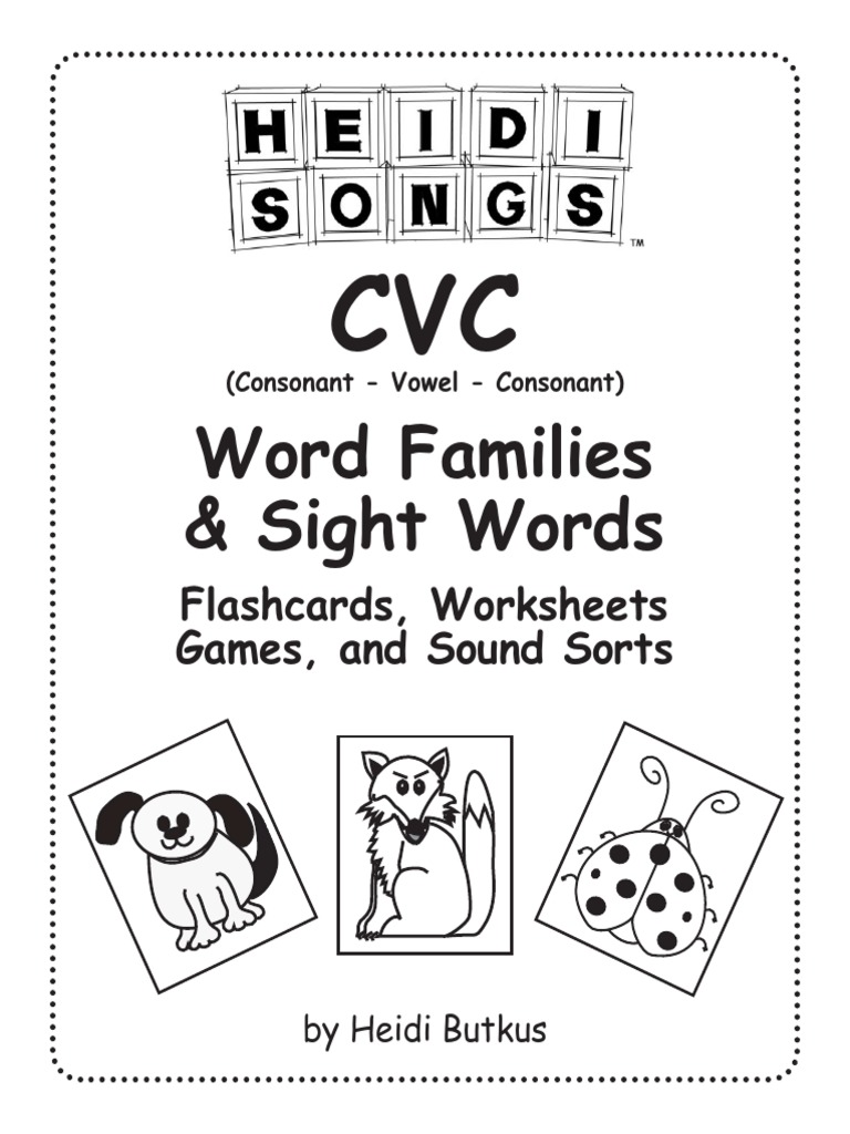 48 CVC at Family Worksheets | PDF | Consonant | Worksheet