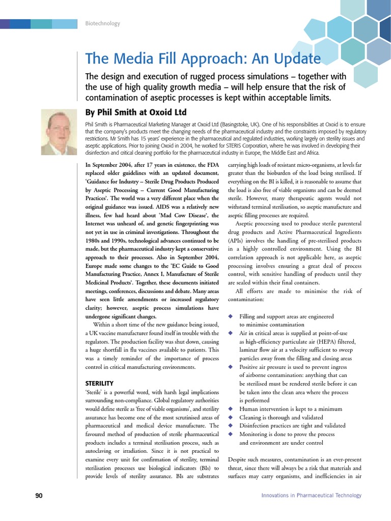 Media Fill Protocols in Aseptic Processing | PDF | Sterilization ...