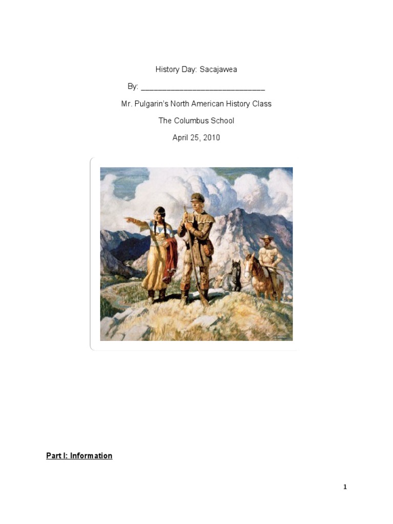 Sacajawea Biography and History Project | PDF