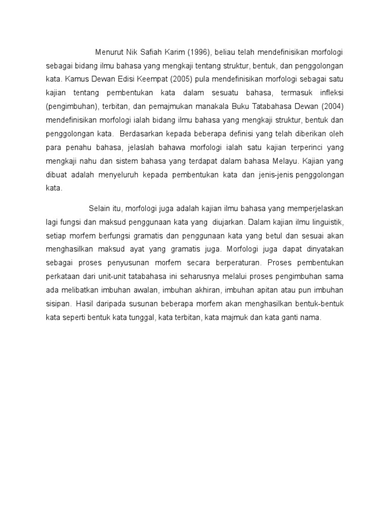 Menurut Nik Safiah Karim | PDF