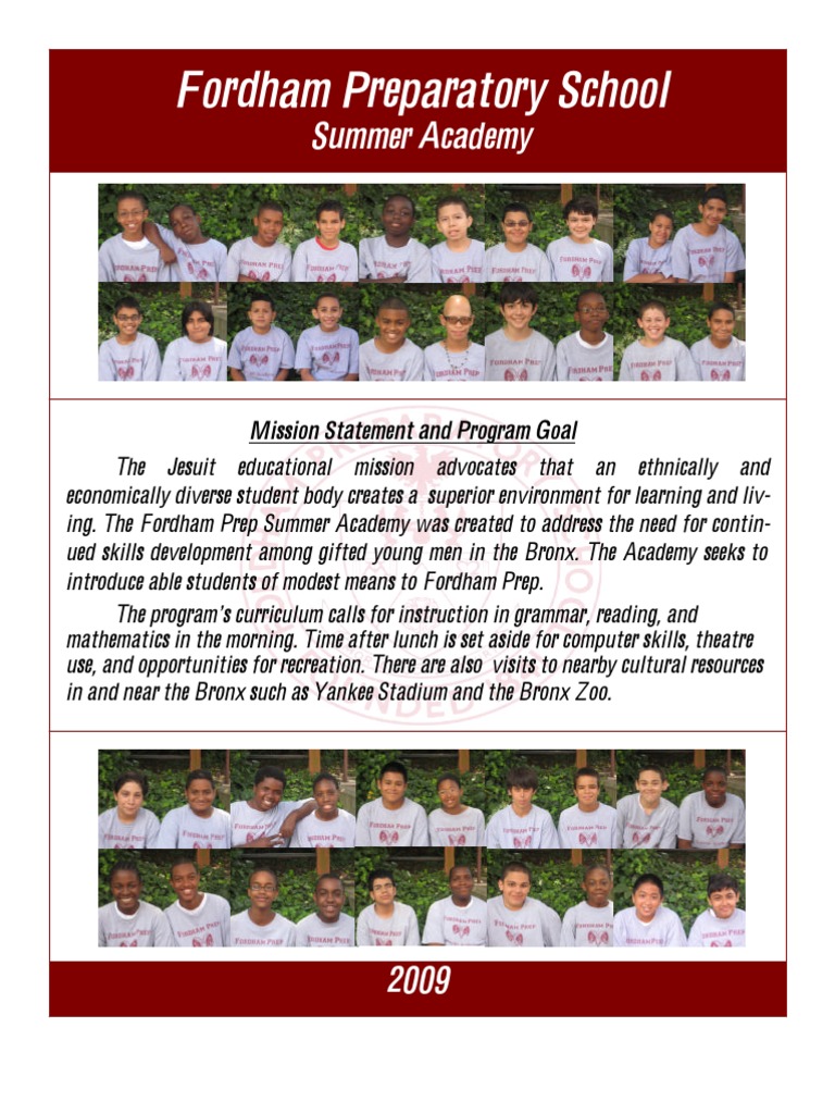 Fordham Preparatory School: Summer Academy | PDF | New York Yankees