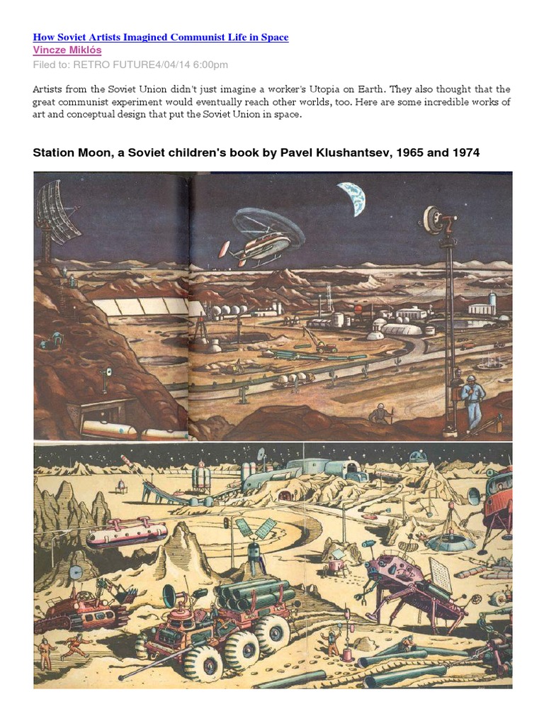 Soviet Artists' Vision of Space Utopia | PDF | Social Science