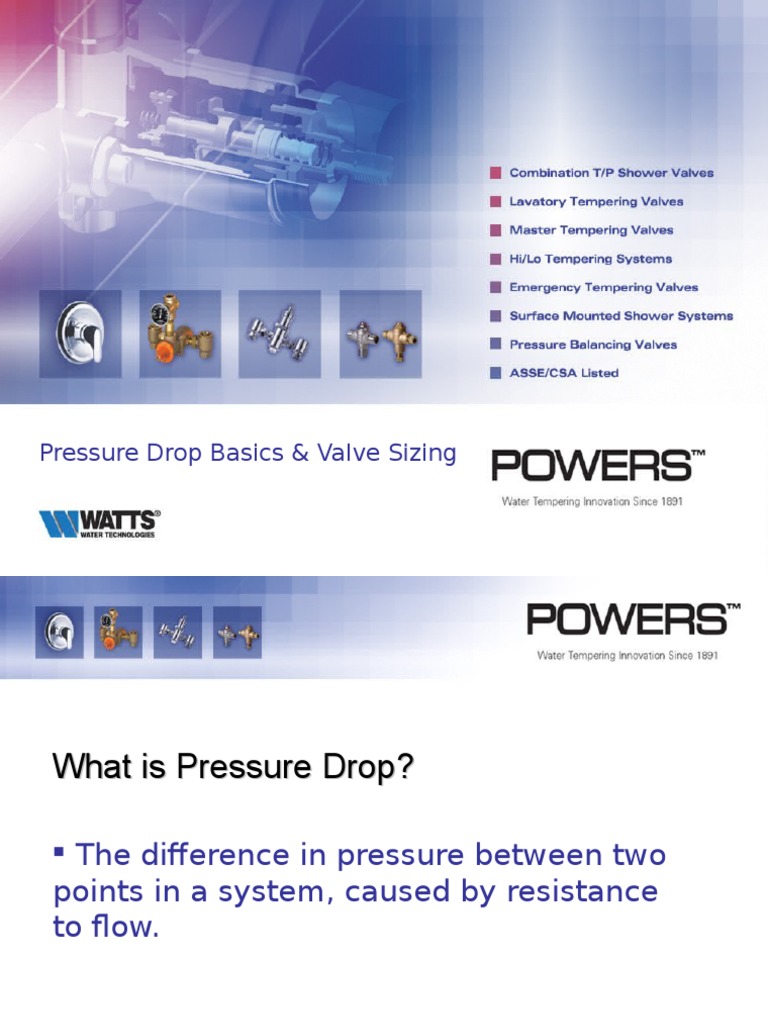 Pressuredrop Valvesizing | PDF | Pressure | Valve