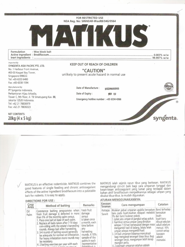 Syngenta Matikus | PDF