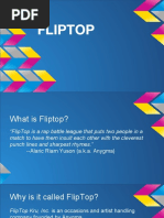 FlipTop Battle League | PDF | Hip Hop | Urban Street Dance And Music