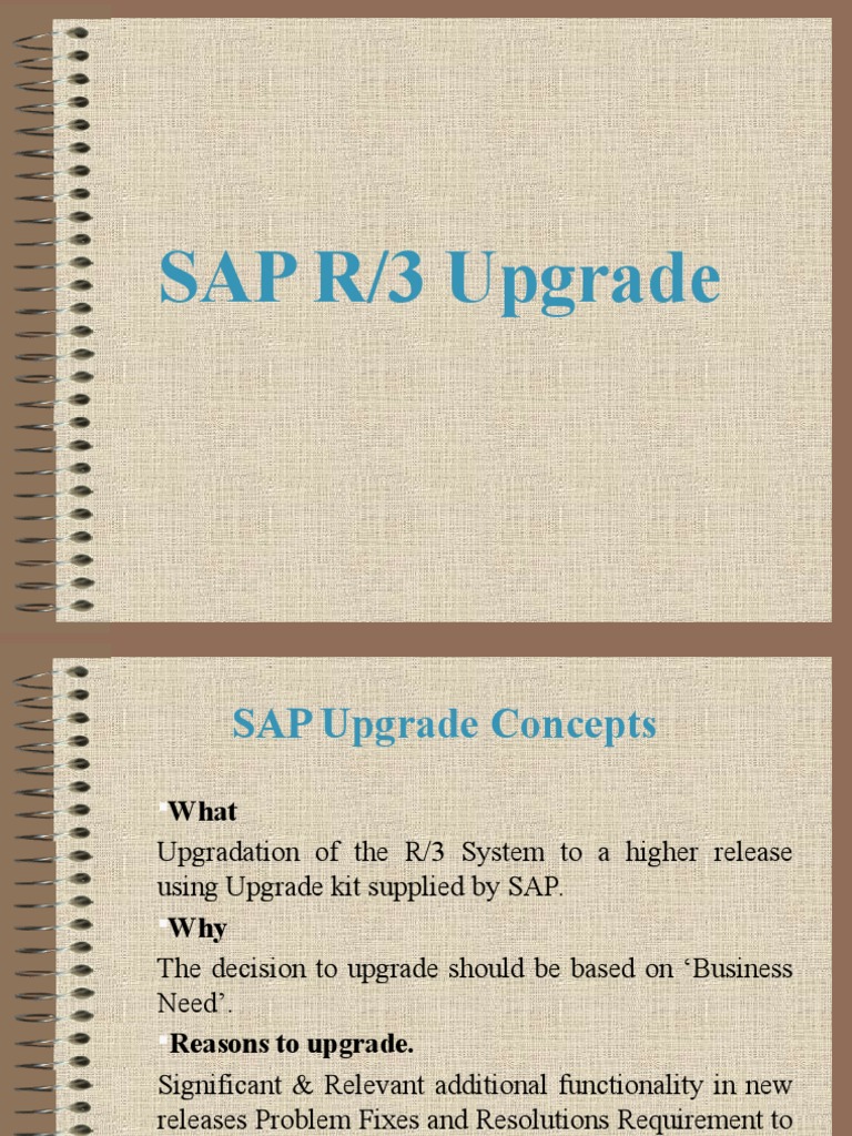 SAP R3 Upgrade | PDF | Backup | Databases
