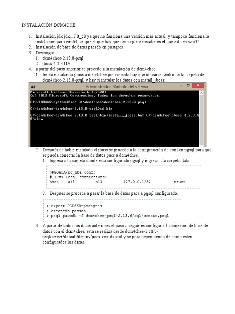 Manual Dcm4Chee | PDF | Software de Microsoft | Software