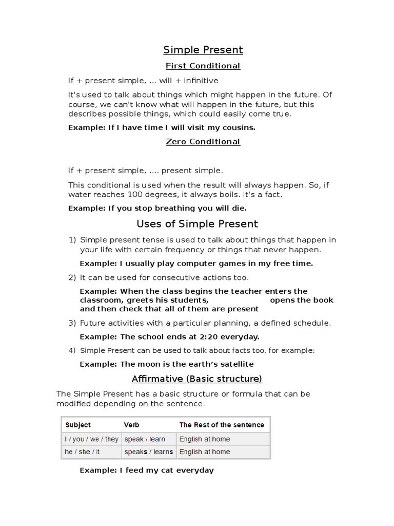 Present Simple & Present Continuous | PDF | Grammatical Tense | Verb