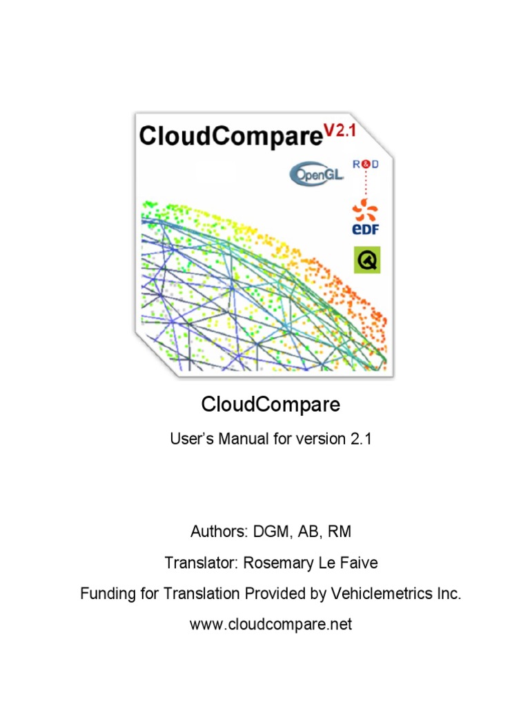 Documentation Cloudcompare Version 2 1 Eng Pdf Library Computing