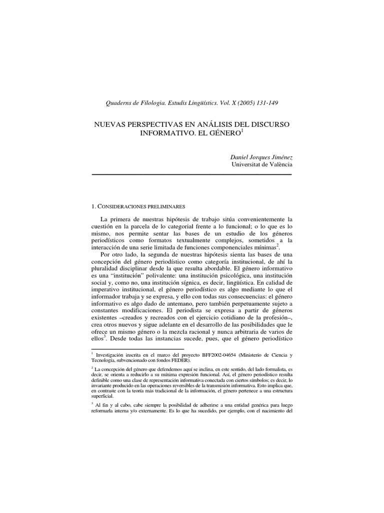 discurso informativo | Información | Percepción | Prueba gratuita de 30 ...