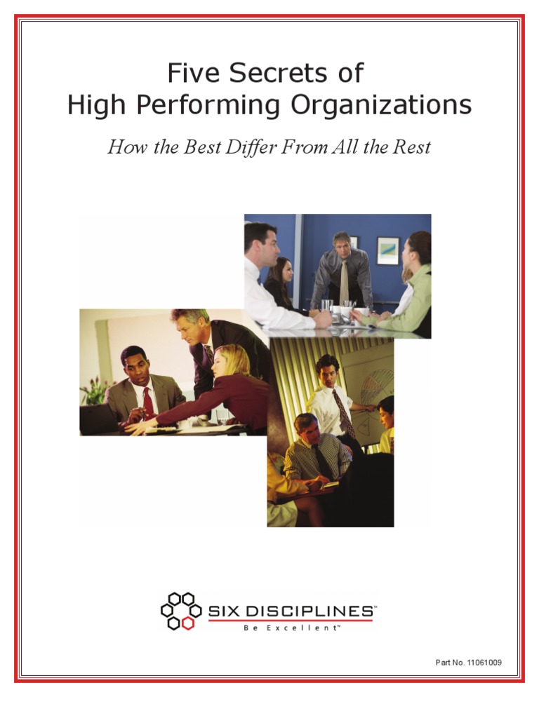 Five Secrets of High Performing Organizations | PDF | Leadership | Goal