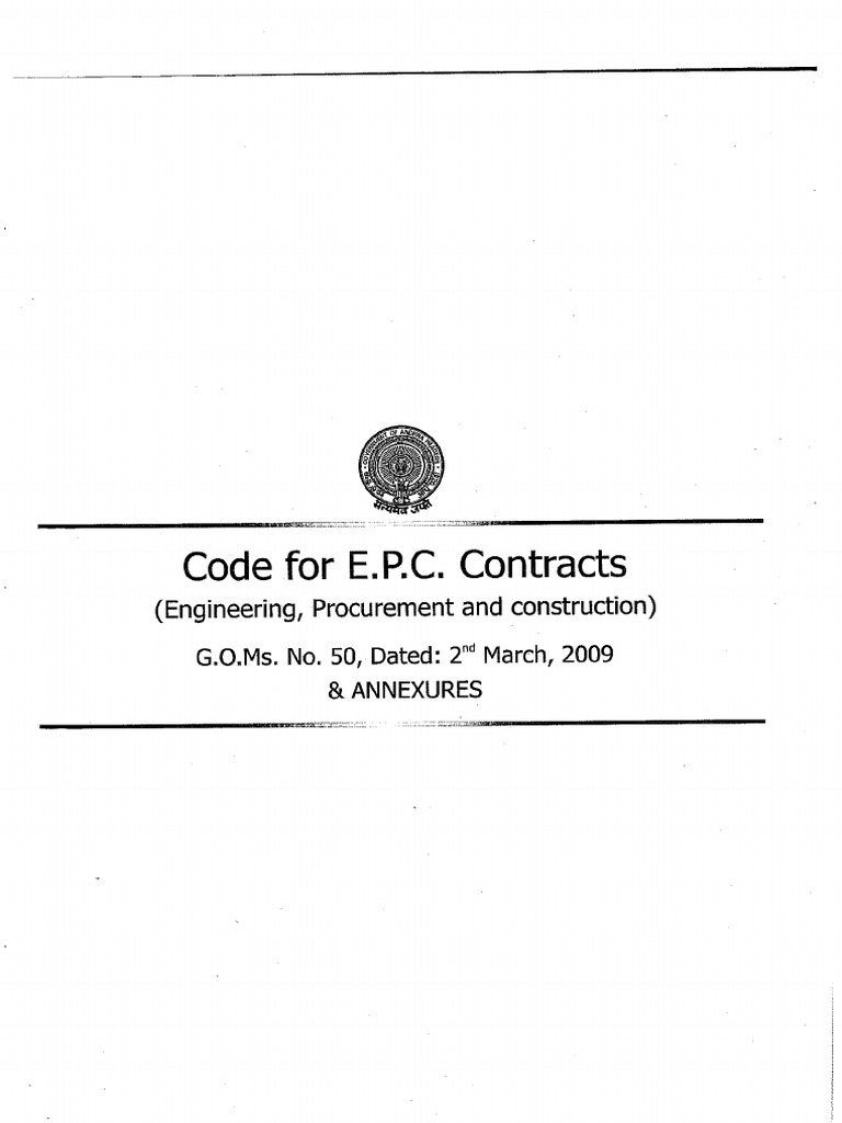 Code For EPC Contracts | PDF