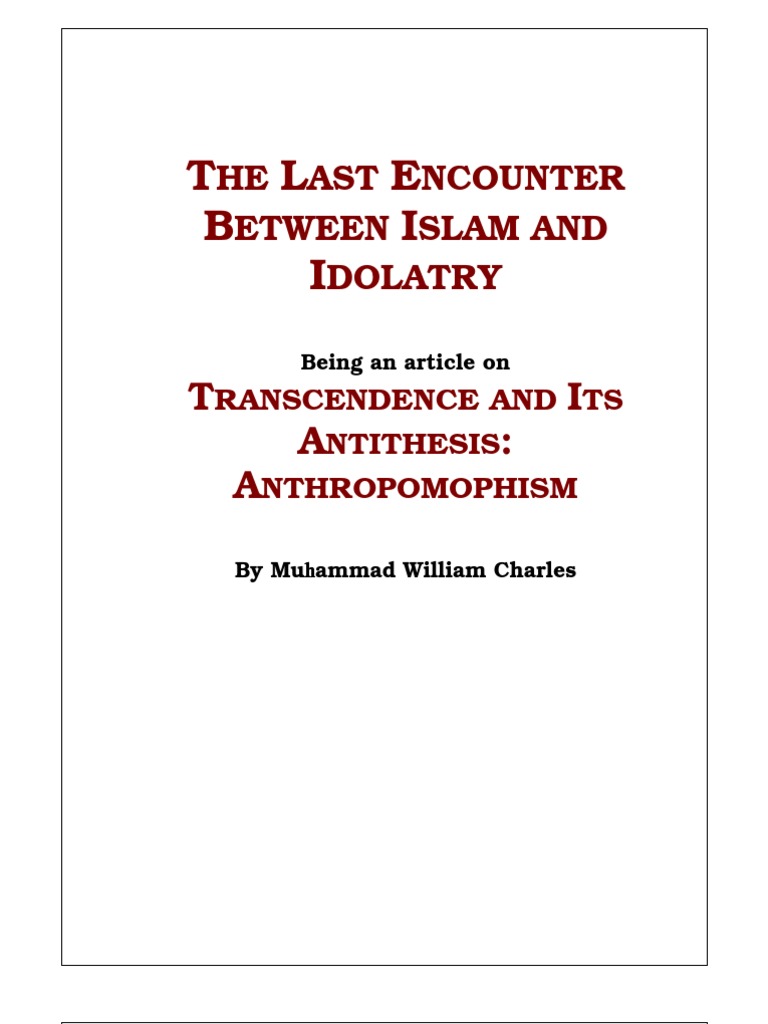 Transcendence | PDF | Prophets And Messengers In Islam | Abrahamic ...