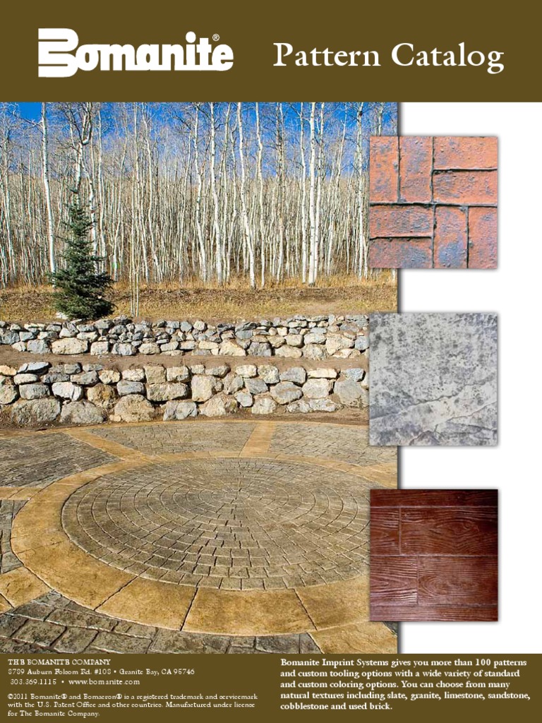 Bomanite Pattern Catalog 2012 | PDF | Brick | Masonry