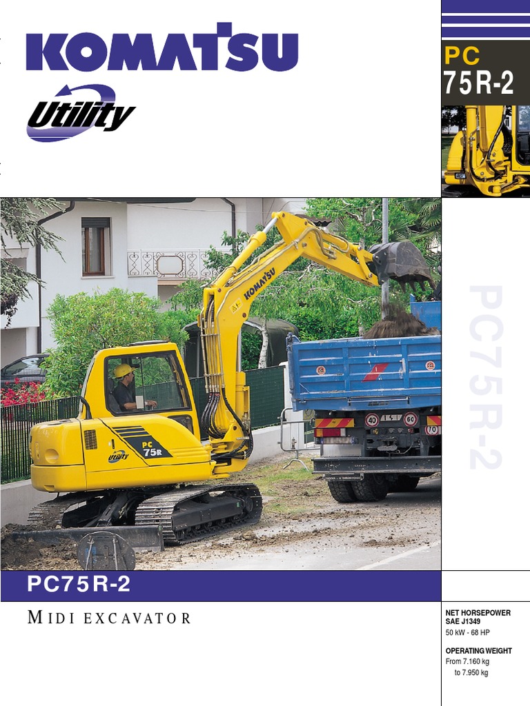 Komatsu PC75R 2 | PDF | Horsepower | Engines