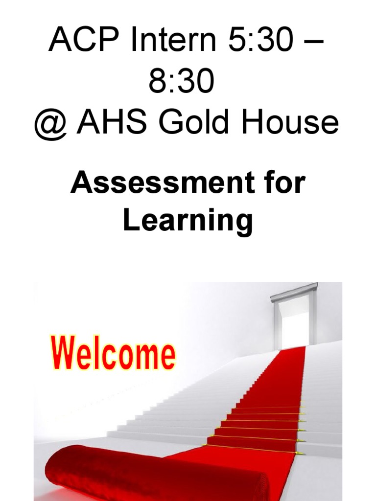 ACP Intern AFL | PDF | Educational Assessment | Homework