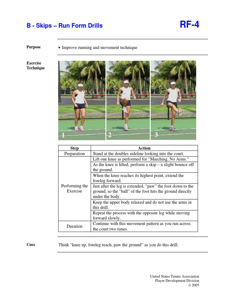 B - Skips - Run Form Drills: Purpose | PDF