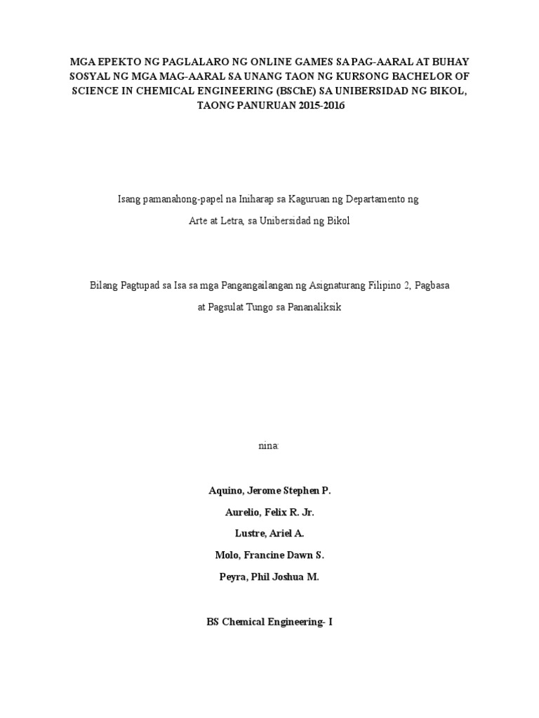 Filipino Research | PDF