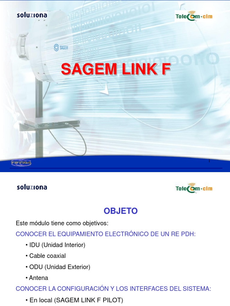 Configuración del Sistema SAGEM LINK F | PDF | Antena (Radio ...