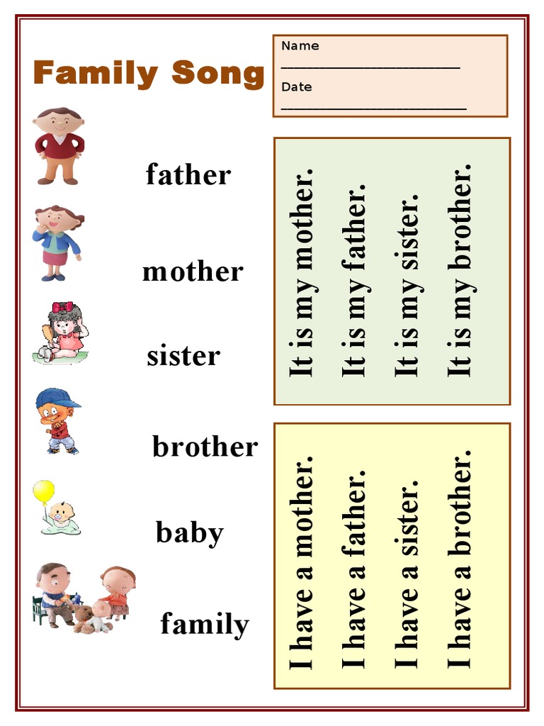 Father Mother Sister Brother Baby Family | PDF