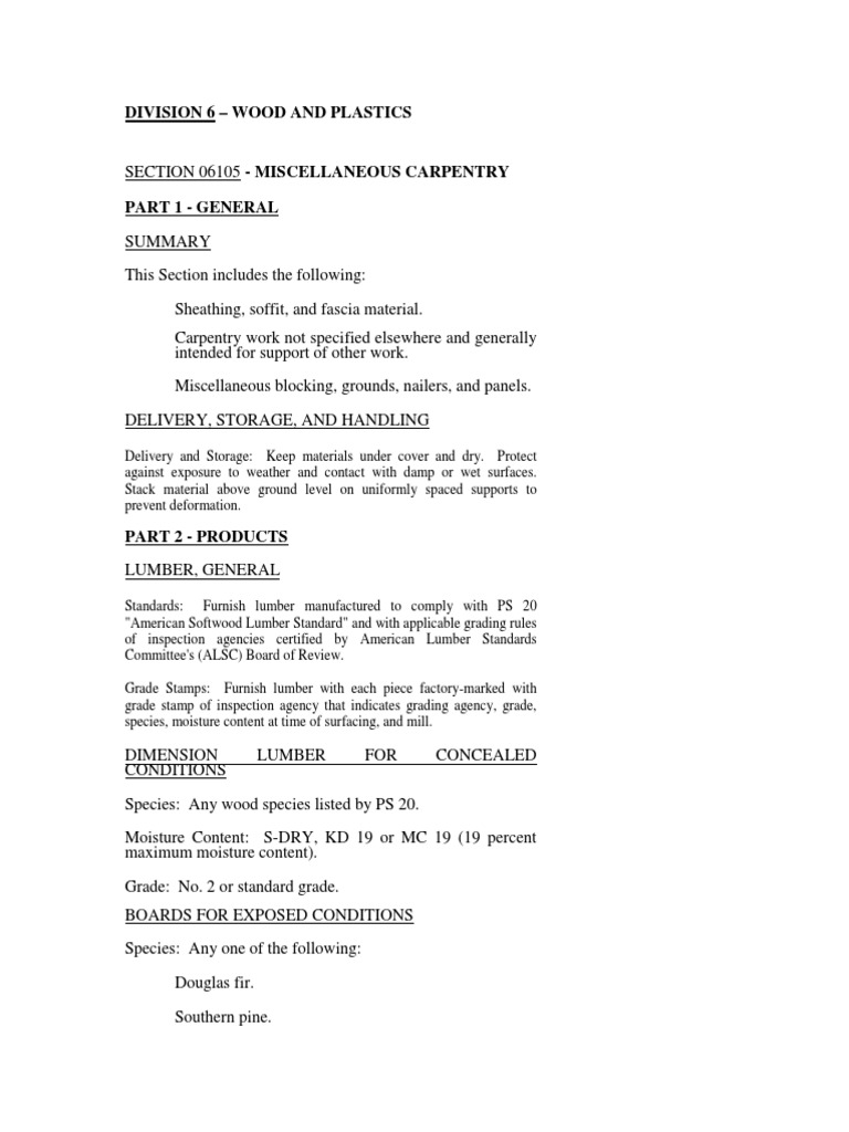 DIV 6 Wood Plastics and Composite PDF | PDF | Lumber | Screw
