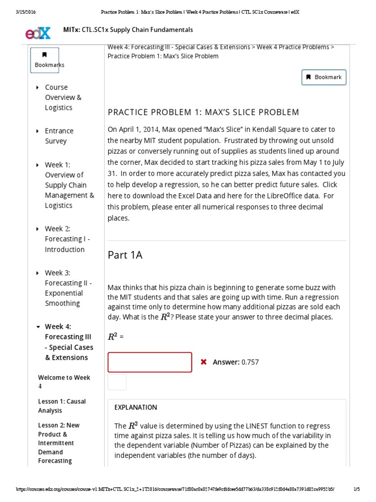 Practice Problem 1 - Max's Slice Problem - Week 4 Practice Problems - CTL | PDF | Forecasting ...