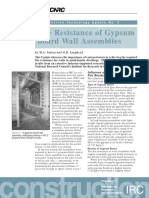 Fire Resistance Ratings - ANSI/UL 263: Design No. U305 | PDF | Drywall | Framing (Construction)