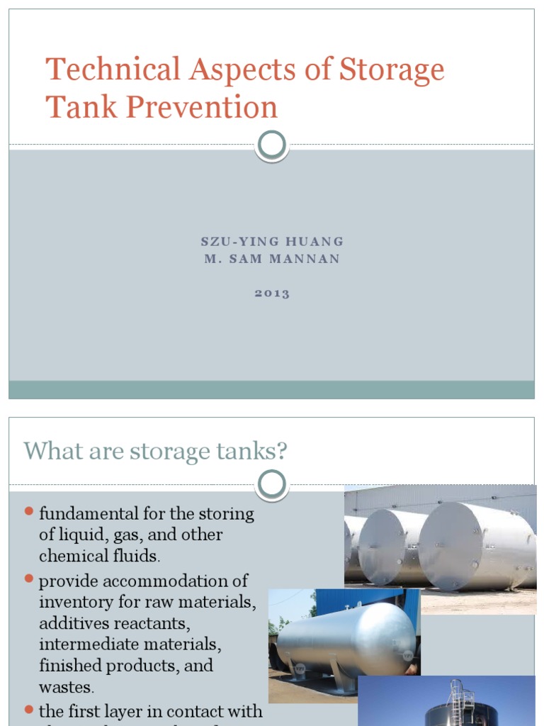 Technical Aspects of Storage Tank Prevention | PDF | Hazardous Waste ...