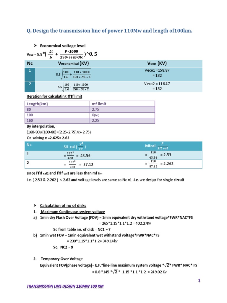 Transmission Line Design | PDF | Physical Quantities | Electromagnetism