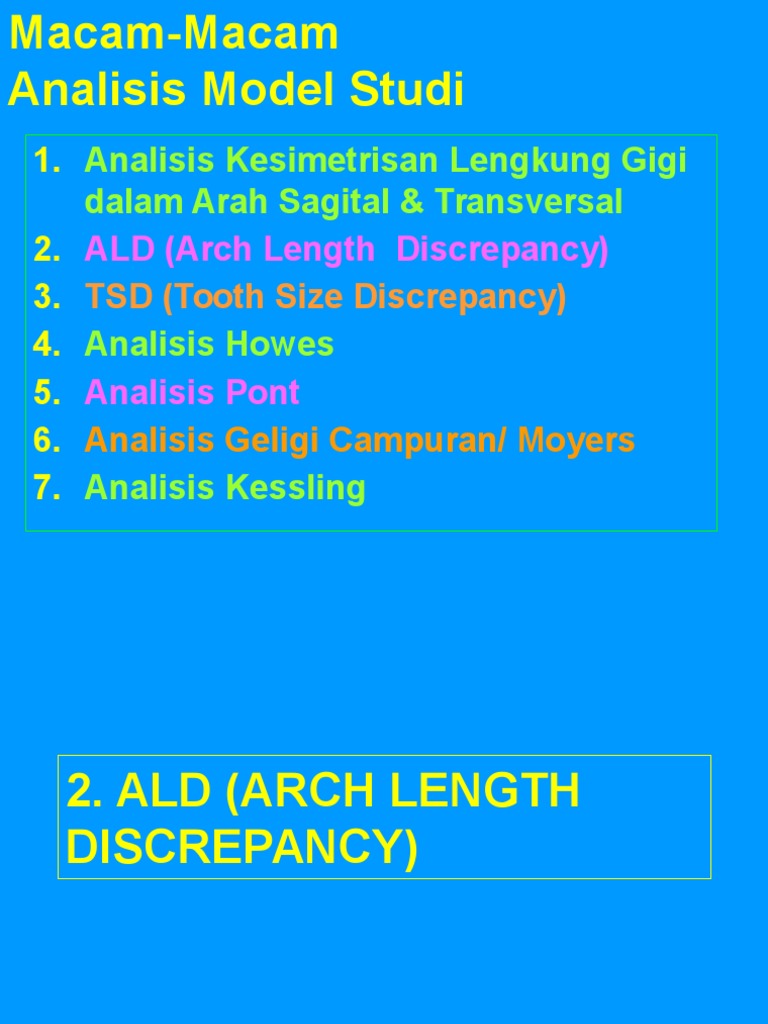 Arch Length Discrepancy | PDF