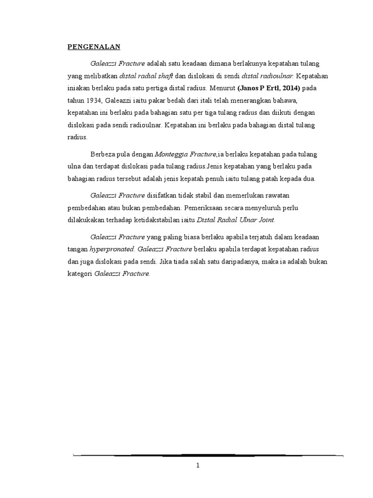 Galeazzi Fracture | PDF