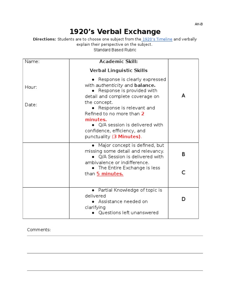 Rubricfor 1920 Sclassroom | PDF