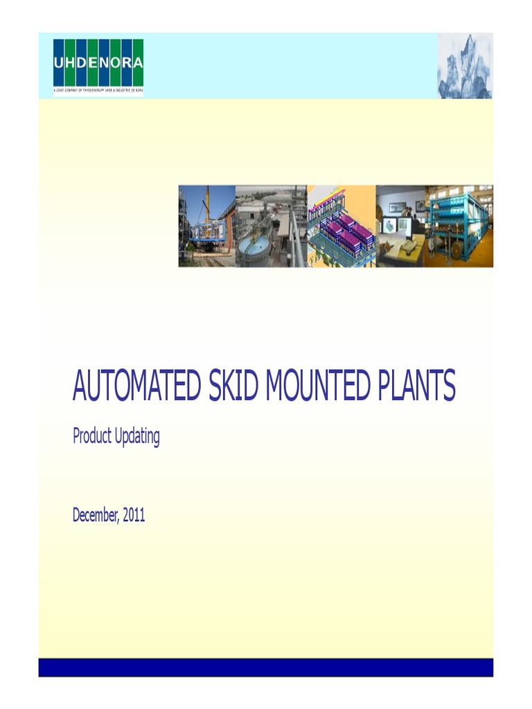 Automated Skid Mounted Plants | PDF | Industries | Chemistry