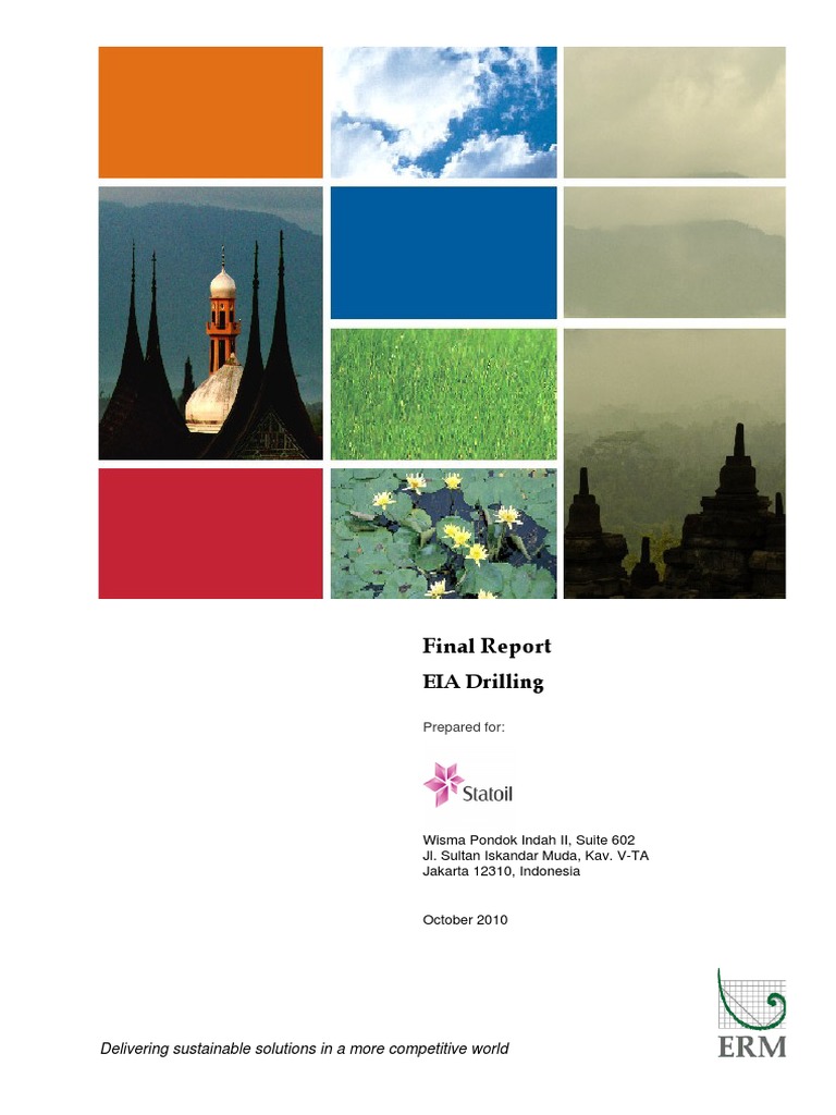 Final Report EIA Drilling | PDF | Environmental Impact Assessment | Environmental Law