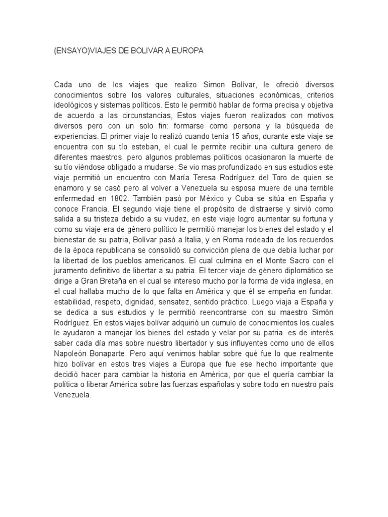 Giras Historicas de Bolicar | PDF | Venezuela | España