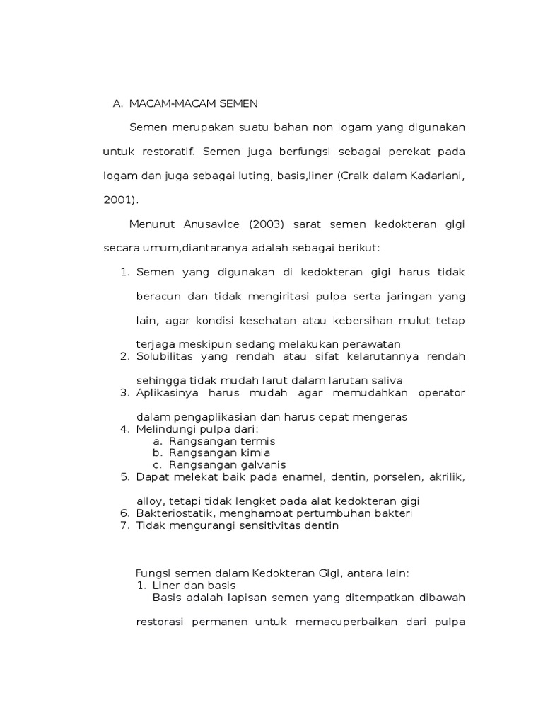 MACAM2 Sementasi | PDF | Sains & Matematika