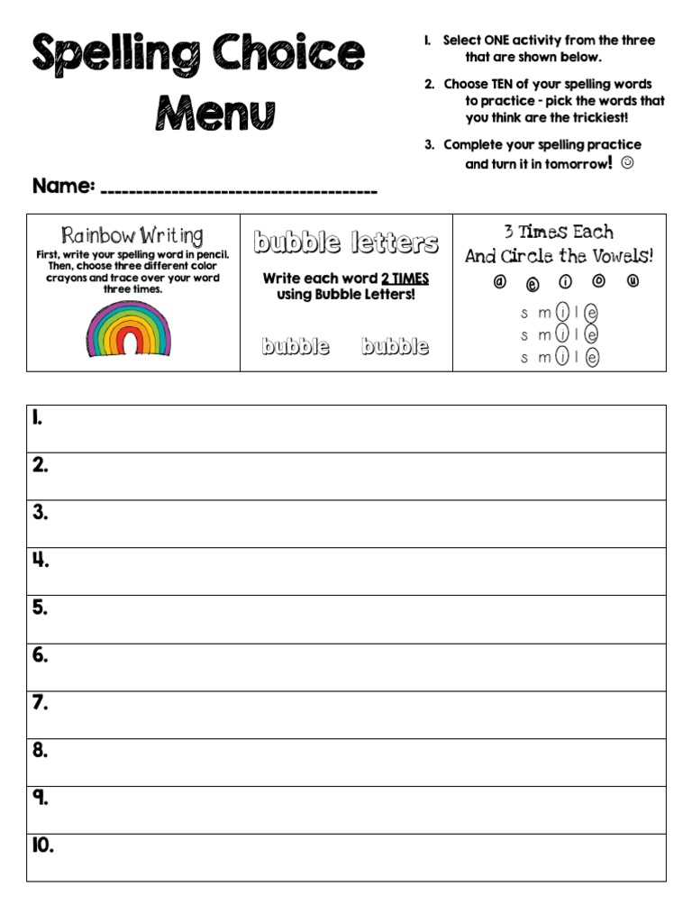 Spelling | PDF