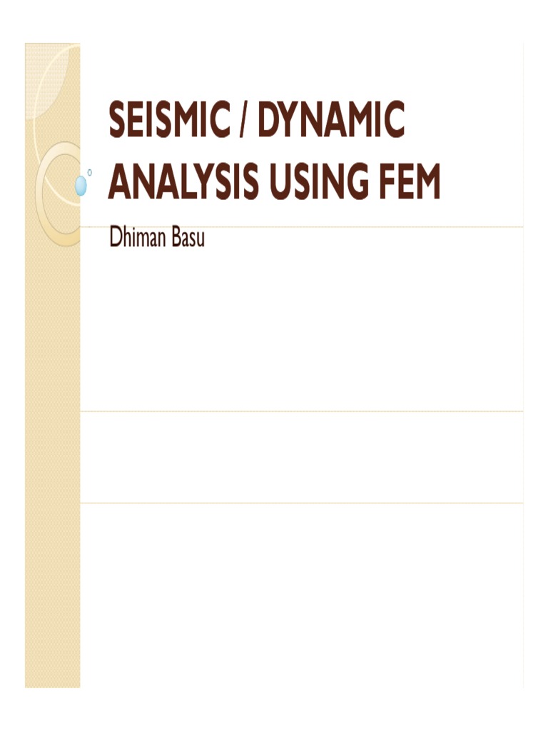 Dynamic Analysis Using FEM | Download Free PDF | Finite Element Method ...