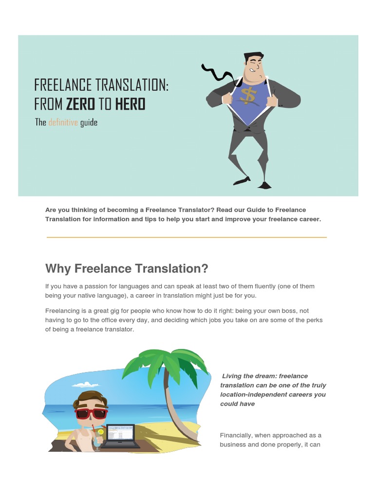 Guide to Freelance Translation Success | PDF | Sole Proprietorship ...
